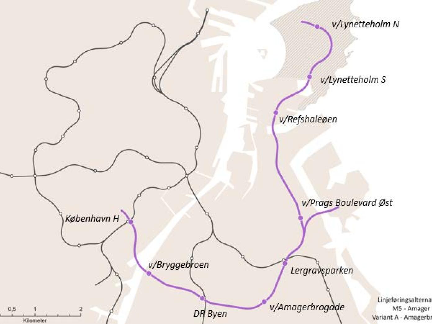 Forslag om ny metrolinje på Amager | Amager Øst Lokaludvalg
